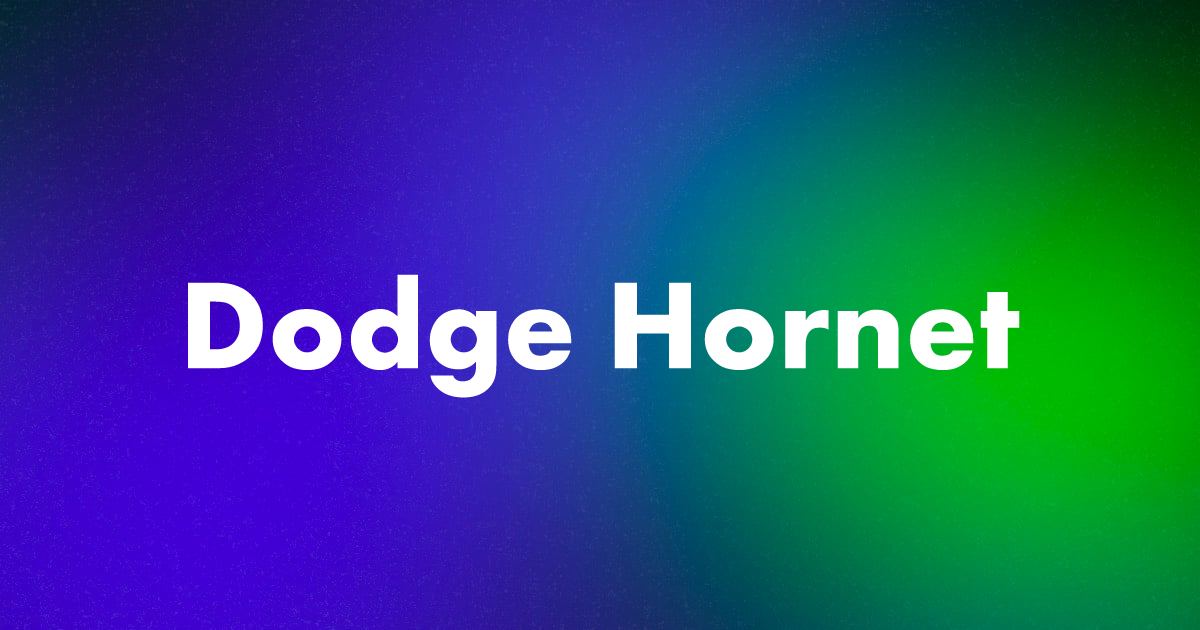 Dodge Hornet AR game: Dodge Hornet R/T Racing - AREYES Studio